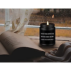 Mothers Day Gifts for Him Men-Anniversary Romantic Gifts for Men Husband Boyfriend Fiance, Valentines Day Wedding Thanksgiving Christmas Birthday Gifts for Him, Birthday Candle Gifts for Men (Black)