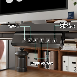 STARY Electric Standing Desk Adjustable Height Sit Stand Home Office Desk with Splice Board