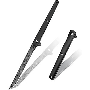 Kitory Pocket Knife, Folding Knife, 3.8 Inches Stainless Steel Blade with Wooden Handle, Whittling, Camping, Hunting, General Use, and Outdoors