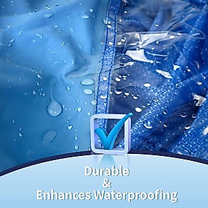 WANOSS Split Air Conditioning Cleaning Cover Bag with 10ft Water Pipe and Drain Outlet, Two Sides Support Plates Waterproof Panels Wall Mounted Air Conditioner Service Bag