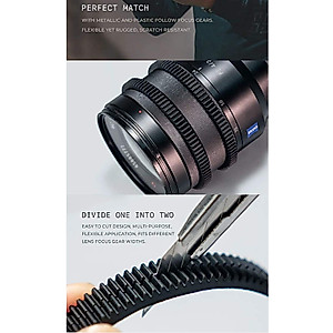 TILTA TILTAING Seamless TA-FGR 0.8 MOD Focus Gear Ring for Sony/Canon/Sigma/Tokina/Nikon/Fujifilm/Panasonic/Olympus/DU/Zeiss Lenses (62.5-64.5)