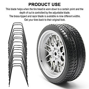 Niahm Tire Groover #6 Blades for V100 Groover, Flat Bottom, 3/8" Square Standard Blade Pack of 18