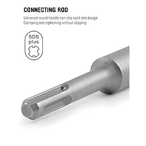 BINOTA Concrete Hole Saw, Kit 40 55 80 100 110 130 MM, Arbor SDS Plus and MAX 300mm, for Masonry Cement Wall Brick Sands Stone Sable-Rock Self-Leveling