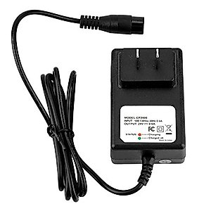 Battery for Razor E100 E125 E500S PR200, 24V 0.6A Electric Scooter Black Battery US Plug 110V,Used for Razor, Electric Scooter, City Express etc