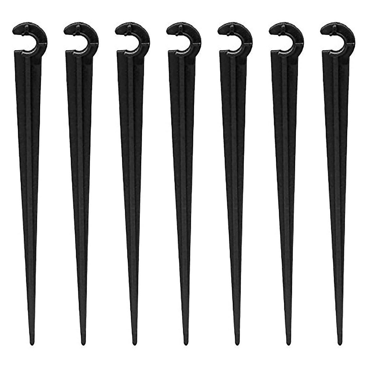 cozyou 50 Pcs Irrigation Support Stakes for 1/4-Inch Tubing Hose