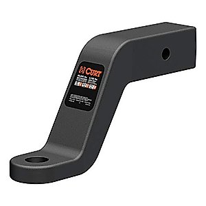 CURT 45459 Commercial Duty Forged Trailer Hitch Ball Mount, 2-1/2-Inch Receiver, 20,000 lbs, 1-1/4-Inch Hole, 6-Inch Drop, 4-1/2-Inch Rise
