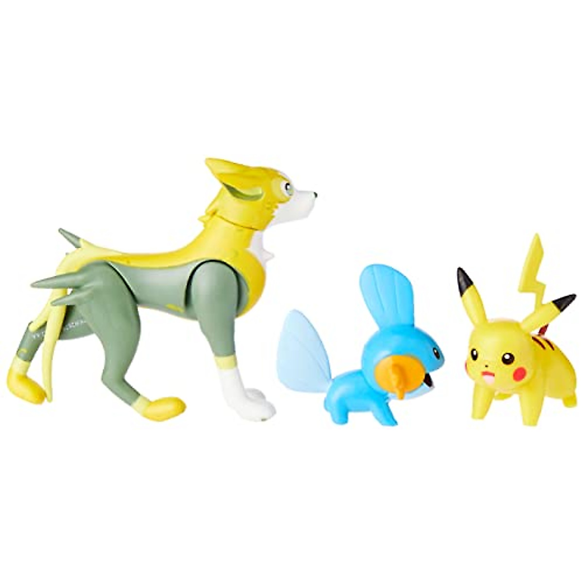 Pokemon Pikachu Mudkip Boltund Battle Feature 3 Figure Set Action Ready