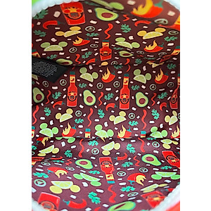 Loungefly X LASR Exclusive Disney Mickey Taco Convertible Mini Backpack Multicolor