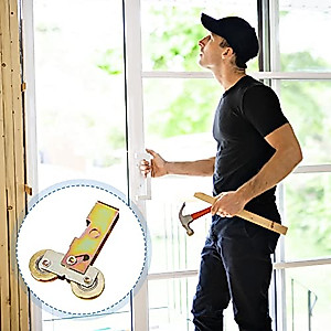 Sliding Patio Door Rollers 1-1/4 Inch Sliding Door Tandem Roller Assembly Sliding Glass Door Rollers Replacement Sliding Door Wheel Replacement, for Sliding Glass Door Screen Door Gate Window (2 Pack)