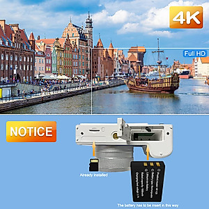 Digital Cameras for Photography 4K 48MP Vlogging Camera Autofocus Digital Camera with 18X Digital Zoom Point and Shoot Digital Cameras with 32GB Card