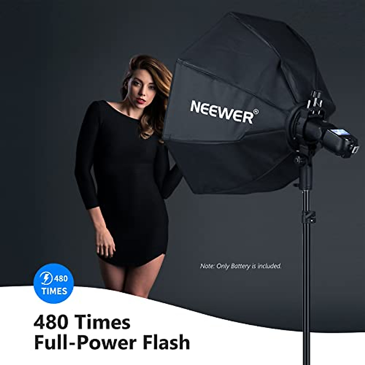NEEWER 7.4V/2600mAh Replacement Li-ion Battery for Flash Speedlite, Lithium Battery Pack Compatible with Neewer TTL Z2-C Z2-S Z2-N, Z1-C Z1-S Z1-N, Z760-C Z760-S Z760-N Flash Speedlite, NB-Z1