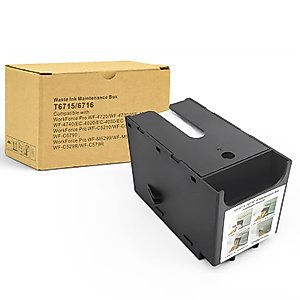 INK+ T6715 T6716 Maintenance Box for Workforce Pro WF-3820 WF-4820 EC-4020 WF-4830 WF-4720 WF-4834 WF-4734 WF-4730 WF-4740 ET-8700 EC-4030 WF-M5799 WF-C5710 WF-M5299 WF-C5290 Printer
