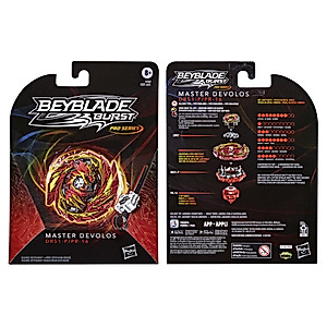 BEYBLADE Burst Pro Series Master Devolos Spinning Top Starter Pack - Balance Type Battling Game Top with Launcher Toy