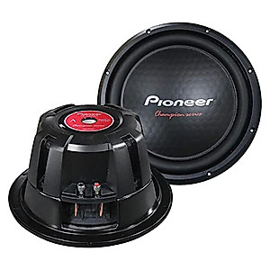 Pioneer TS-A301S4 Champion Series 12" 1600 W Max Power, Single 4 Ohm Voice Coil - Component Subwoofer