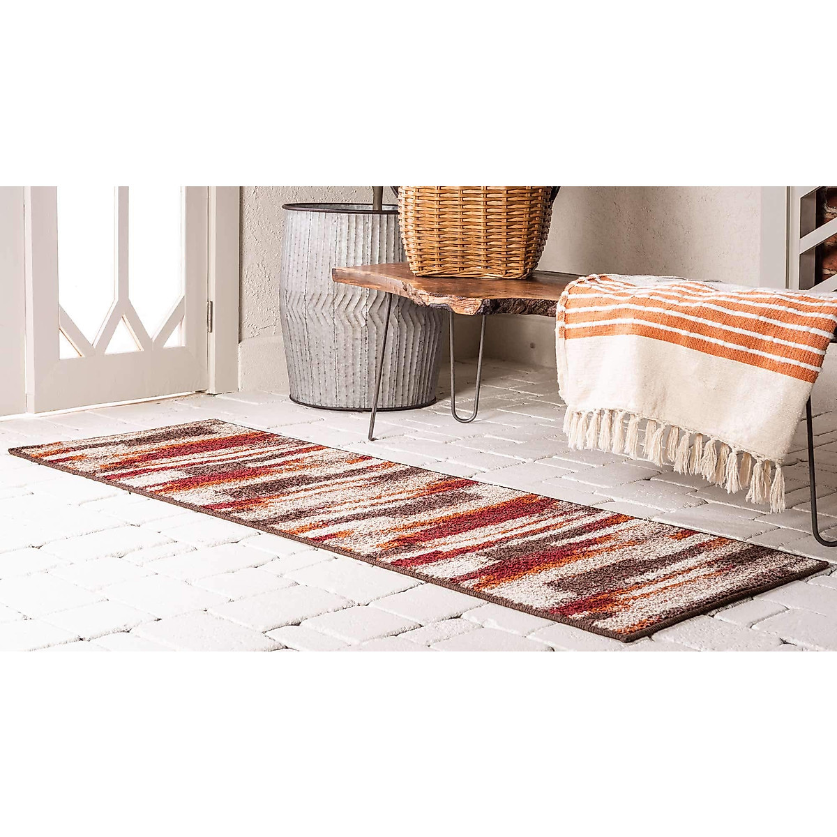 Unique Loom Autumn Collection Area Rug - Wheat (2' 7" x 10' Runner, Multi/ Beige)
