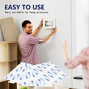 OAFHZMAO Double Sided Foam Tape Heavy Duty Mounting Tape, Waterproof,Removable,Sticky Pad for Car, Home, Office Decor,30 x 30 x 2mm, (100 Pcs White Square)