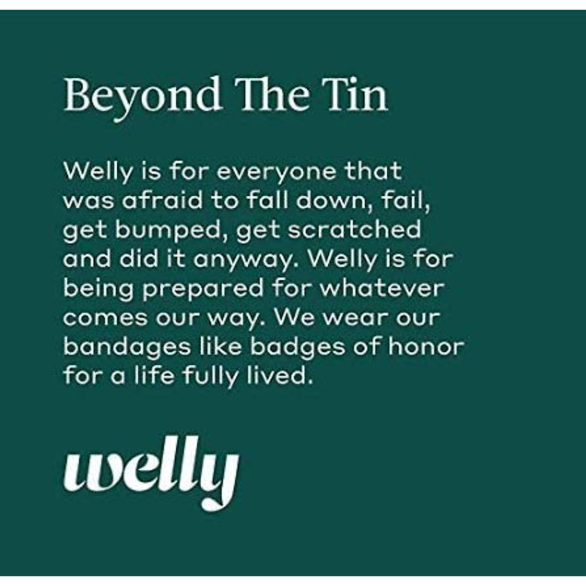 Welly Bandages - Handy Bandies | Adhesive Flexible Fabric Bravery Badges | Assorted Shapes for Minor Cuts, Scrapes, and Wounds | Colorful and Fun First Aid Tin for Fingers and Toes - 24 Count