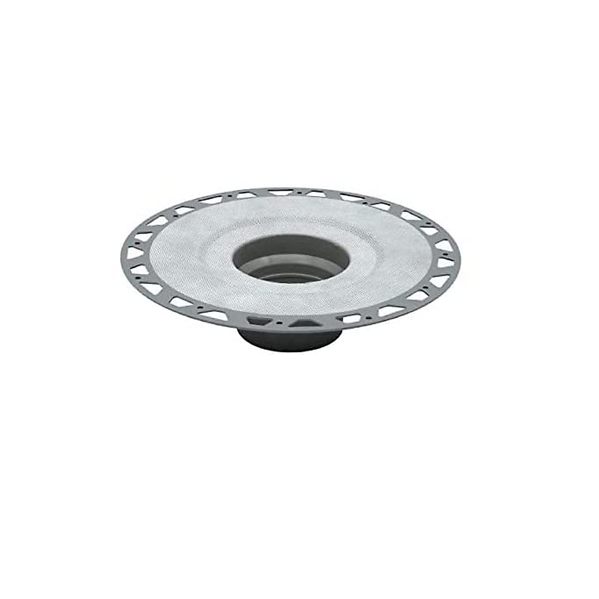 Schluter Systems Kerdi Shower Drain Cover Kit with Vertical PVC 2 Inch Flange, 4 Inch Drain Grate Curve Design with Matte Black Finish, and with Corners and Seals for PVC Plastic Pipe