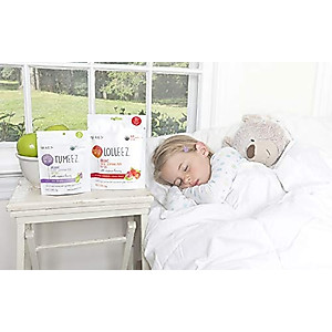 Lolleez Tumeez Organic Tummy Soothing Pops with Honey for Kids for Upset Stomachs/Car Sickness/Nausea, Grape and Apple, Variety Pack, 20 Count, (Pack of 2)