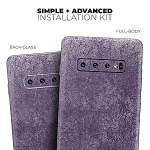 DesignSkinz Distressed Silver Texture v9 Protective Vinyl Decal Wrap Skin Cover Compatible with The Samsung Galaxy S20 (Screen Trim & Back Glass Skin)