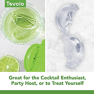 Tovolo Lime Wedge Ice Molds (Set of 2) - Slow-Melting, Leak-Free, BPA-Free/Great for Whiskey, Cocktails, Fun Drinks, and Gifts
