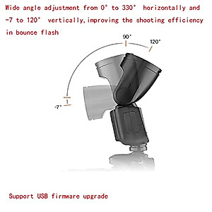 Godox V1 V1-C V1C Round Head Camera Flash for Canon Flash Speedlite Speedlight Light,76Ws 2.4G TTL1/8000 HSS,480 Full Power Shots,1.5s Recycle Time,2600mAh Li-ion Battery,10 Levels LED Modeling Lamp
