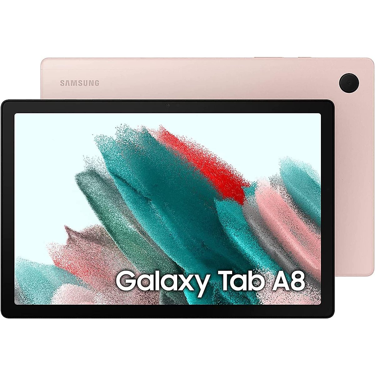 SAMSUNG Galaxy Tab A8 Android WiFi Tablet, 10.5'' Touchscreen (1920x1200) LCD Screen, 32GB Storage, Bluetooth, Android 11 OS, Pink Gold with Accessories