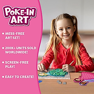 Skillmatics Poke-in Art - Magical Princesses, Easter Basket Stuffers, Mess-Free Fun for Kids, DIY Craft Kits, Creative Activity, Gifts for Girls & Boys Ages 4, 5, 6, 7, 8, 9