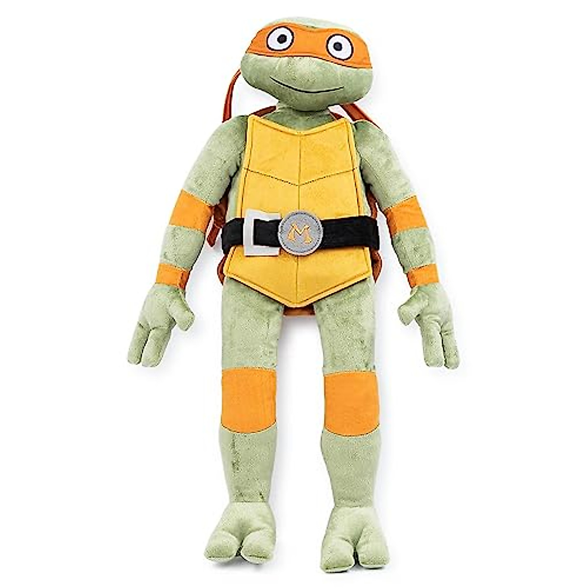 Nickelodeon Teenage Mutant Ninja Turtles Michaelangelo Plush Pillow Buddy - Super Soft Stuffed Character Pillow - Polyester Microfiber, 26 Inches