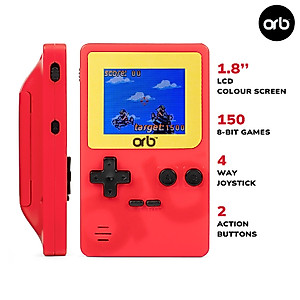 Thumbsup UK, ORB, Retro Handheld Console, 150 8-Bit Games, OR-RETHC
