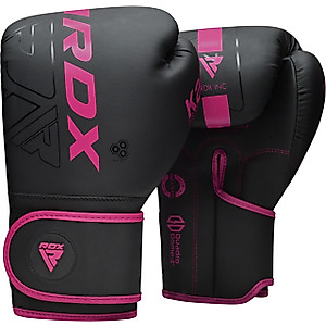 RDX Women Boxing Gloves Sparring Muay Thai, Premium Maya Hide Leather, KARA Patent Pending, Kickboxing MMA Training, Punch Bag, Focus Mitts Pads Double end Ball Punching Workout