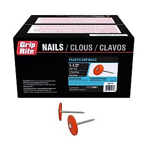 Grip-Rite GC112 1-1/2-Inch Round Plastic 2,000 Count