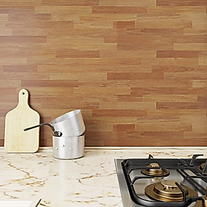 Livelynine Butcher Block Countertop Contact Paper Waterproof Wallpaper Light Wood Contact Paper for Countertops Peel and Stick Table Covers Kitchen Counter Island Desk Countertop Vinyl Wrap 15.8X78.8