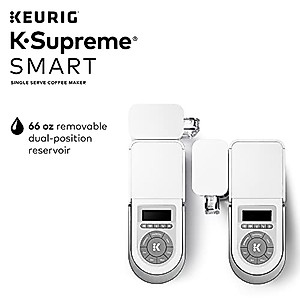 Keurig K-Supreme SMART Coffee Maker, MultiStream Technology, Brews 6-12oz Cup Sizes, White