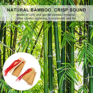 MILISTEN 1 Pair Chinese Kuaiban Clapper Bamboo Castanets Traditional Allegro Instrument Hand Percussion Instrument for Festival Performance Prop