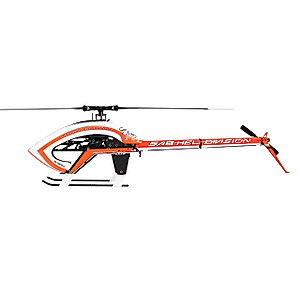 SAB Goblin RAW 580 Kit White/Orange - with S-Line Main and Tail Blades - HELIDIRECT