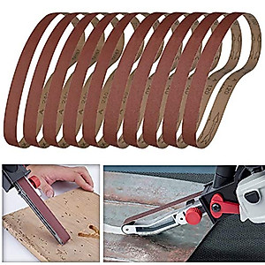 Bskifnn 30 Pack Sanding Belts 120 240 400 600 800 1000 Grits 5PCS per size High Performance Silicon Carbide Sanding Belts (1 x 30 Inch)