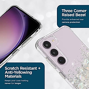 Case-Mate Samsung Galaxy S23 Plus Case [6.6"] [12FT Drop Protection] [Wireless Charging] Touch of Pearl Phone Case for Samsung Galaxy S23 Plus - Cute Sparkle Mother of Pearl Case w/Anti-Scratch Tech