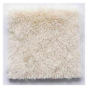 20 Tiles Interlocking Carpet Tiles, Soft Fluffy Puzzle Play Mat, Foam Puzzle Floor Mats for Home Bedroom Parlor Playroom, 12x12inch(Size:30x30x0.6cm,Color:White)