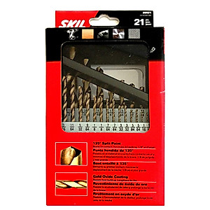 Skil 21-Pack Gold Oxide Twist Drill Bit Set #98021