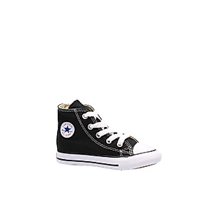 Converse Chuck Taylor All Star High Top Shoe, Black, 4 Infant (0 - 12 Months)