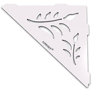 ADWSET Shower Shelf, Shower Corner Shelf Bathroom Organizer for Inside Shower Storage&Kitchen Organization, No Drilling/Rustproof/‎Aluminum Bathroom Accessories(CS02)