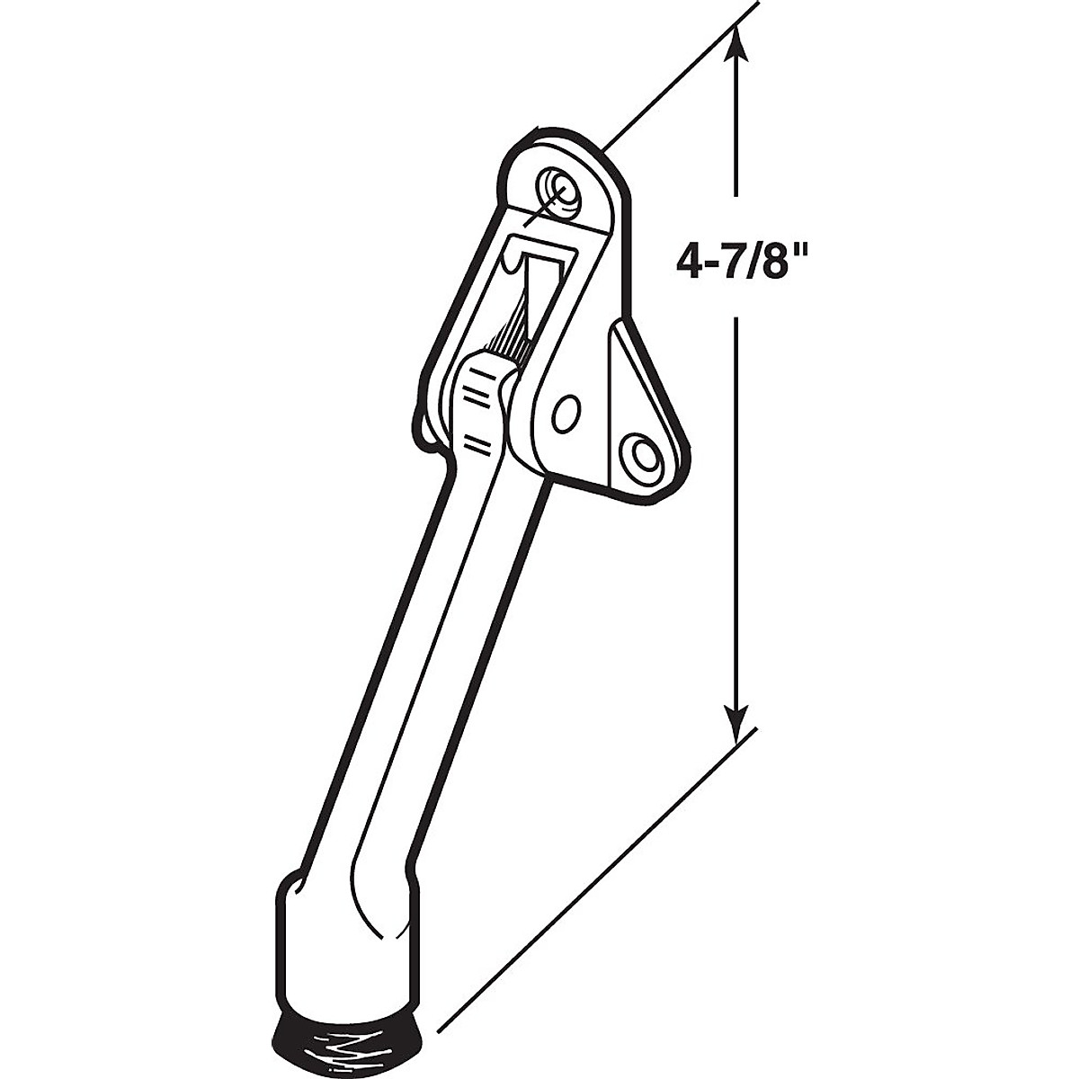 Prime-Line U 9152 Diecast, Bronze Finish, Drop Down Door Holder (Single Pack)