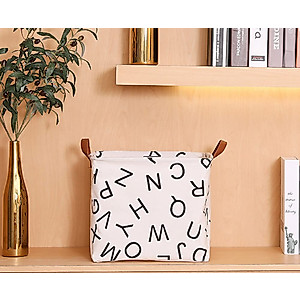 AKOAK 1 Pack Waterproof Laundry Basket Cotton and Linen Folding Storage Basket, Children's Toys Storage Bag, Laundry Basket Underwear Storage Box