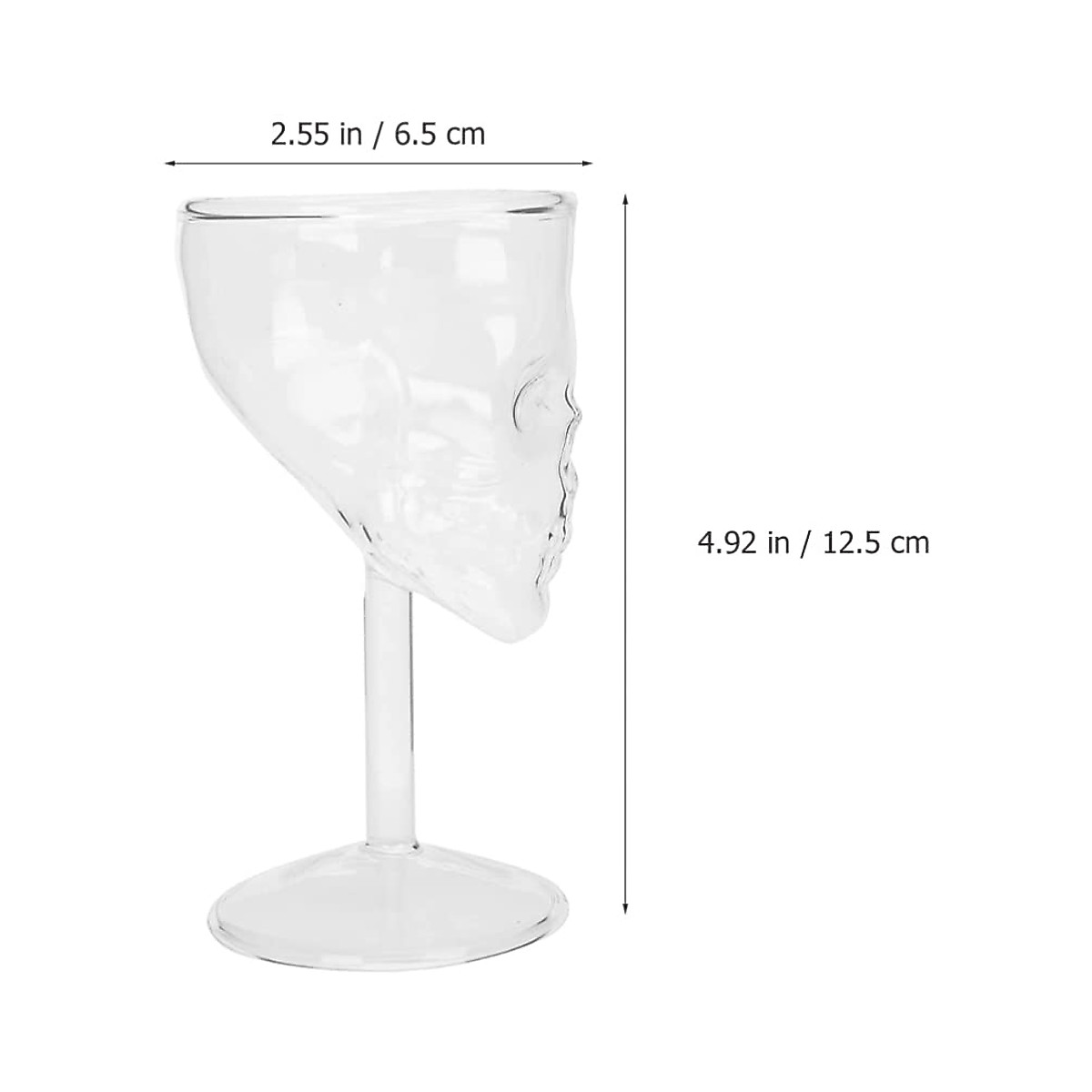 Halloween Skeleton Wine Glasses Set of 4, Funny Halloween Skull Glasses Goblets Clear Skeleton Glassware for Spooky Wine, Water or , Halloween Decorations Beverage Gifts