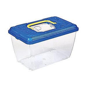 Penn-Plax Small World Habitat – Portable Clear and Transparent Plastic Tank – Excellent for Small Critters and Creatures – Easy to Clean & Handle – 1 Gallon