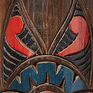 FOREVER BAMBOO Hawaiian Tiki Mask Classic Tahitian 20"