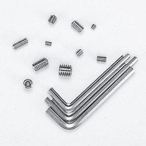 TOOINKCV 300 Pcs Stainless Steel Socket Head Screws Assortment Kit, Allen Head Socket Hex Head Screws, Metric M3 M4 M5 M6 M8 Grub Screws Set for Door Handles, Light Fixture