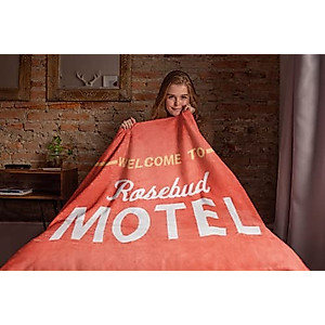 CultureFly Schitt's Creek Rosebud Motel Plush Fleece Throw Blanket