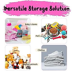 Ofiray-home Soft Corner Shelf 5 Tiers | Safe Hanging Organizer | Child-Friendly Wall Mount Storage | for Sundries, Toys, Stuffed Animals, Diapers | for Pantry Closet Bedroom Nursery Organization Pink